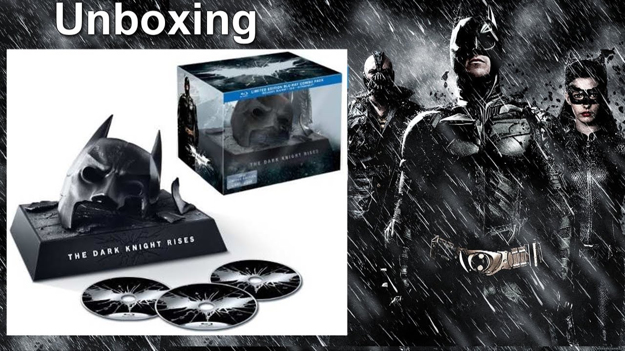 The Dark Knight Rises Broken Bat Cowl Blu Ray Limited Edition Set