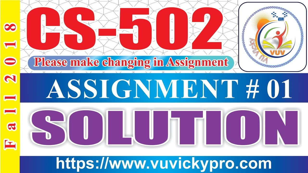 Cs502 Assignment 1 Solution Fall 2018 Youtube