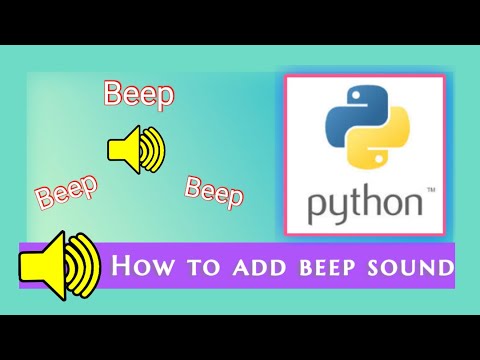 How To Add Beep Sound In Python Program Youtube