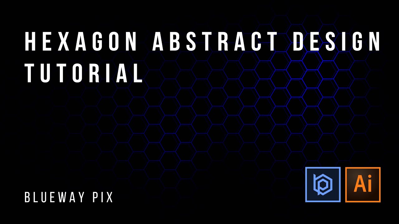 Adobe Illustrator Hexagon Abstract Design Tutorial Youtube