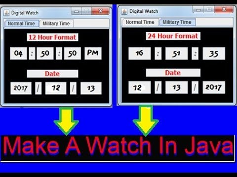 Java Programming 2017 Make A Digital Clock 4 Youtube