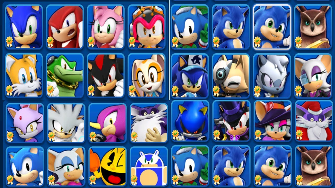 Sonic Dash All Characters Gameplay Android Ios Youtube