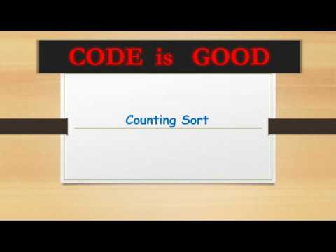 Counting Sort In Java Youtube
