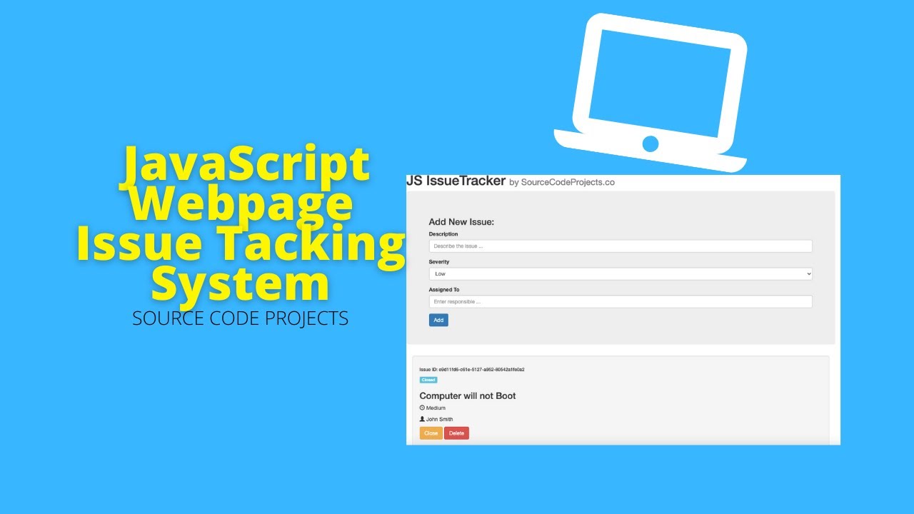 Javascript Issue Tracking System Sourcecodeprojects Co Youtube
