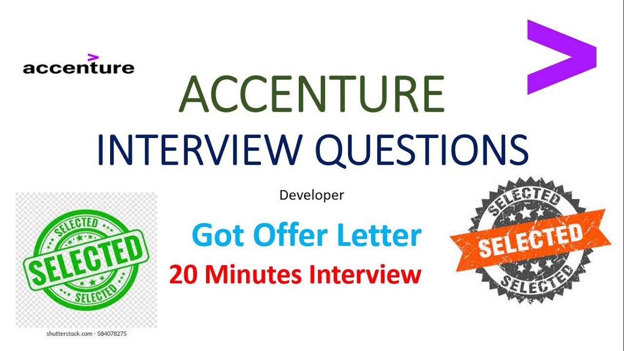 Accenture Interview Questions 20 Minutes Developer Youtube