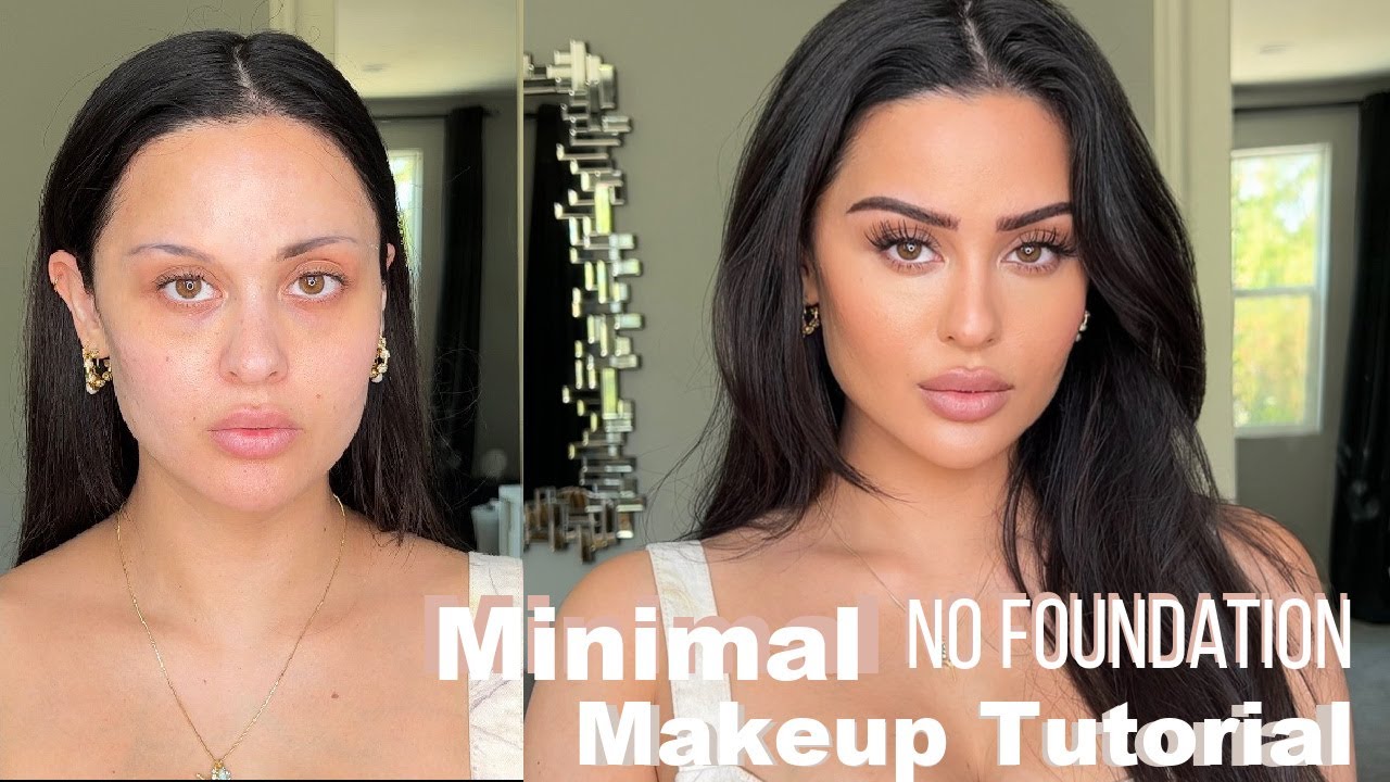 Minimal No Foundation Makeup Tutorial L Christen Dominique Foster