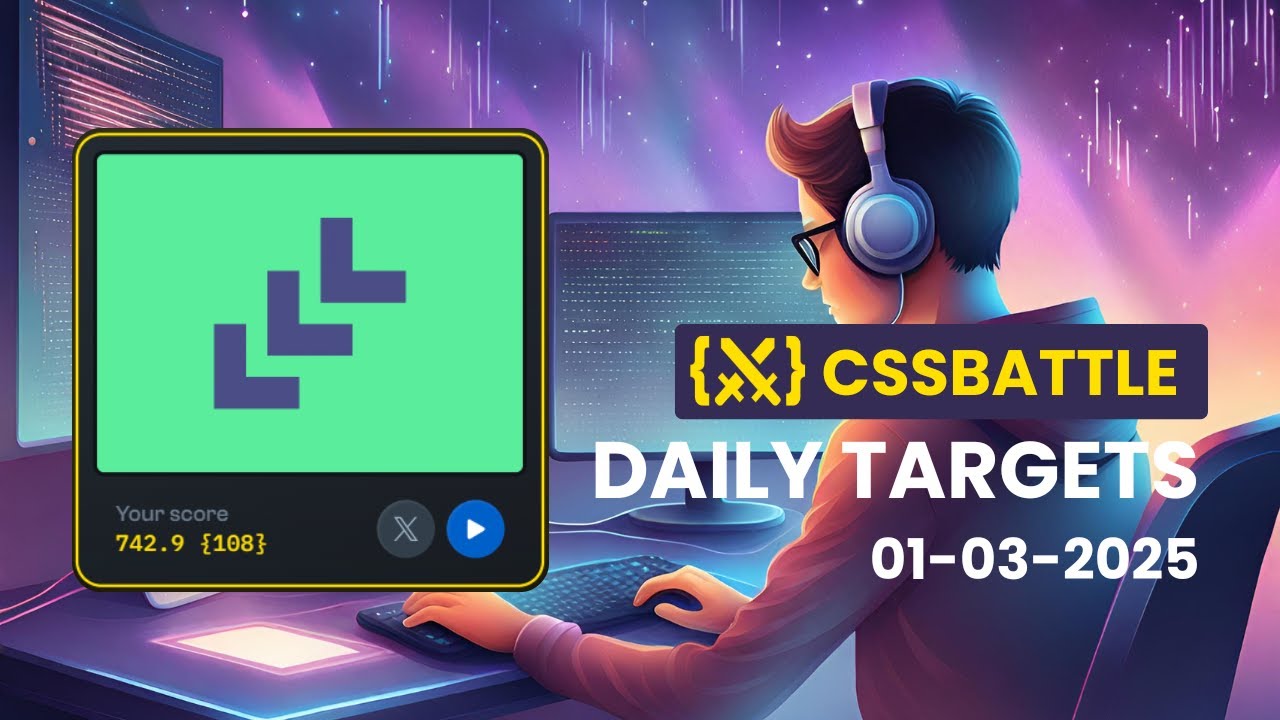Css Battle Daily Target Solution March 1 2025 Html Css Youtube
