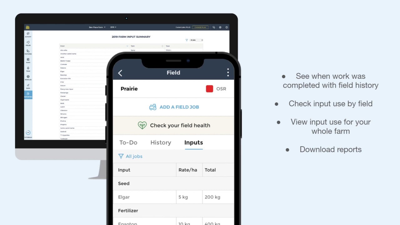 How To View Farm Work And Input Reports In Fieldmargin Youtube