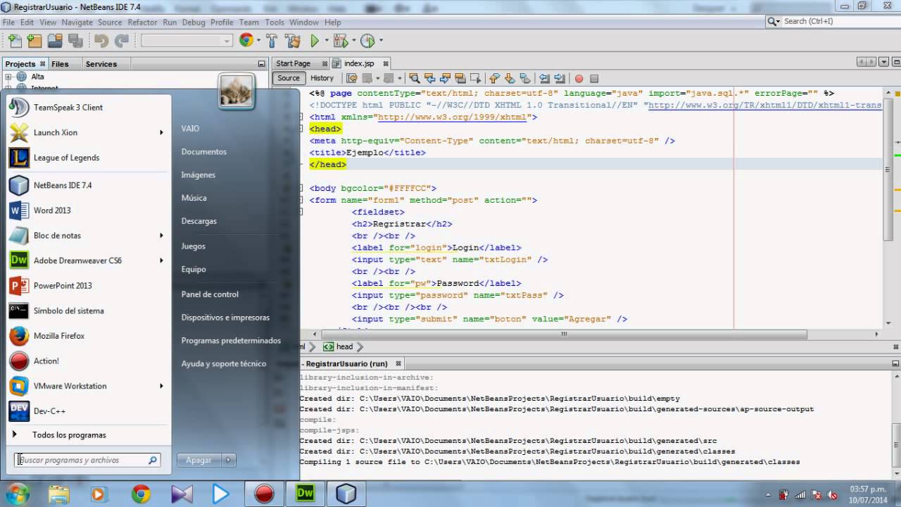 Jsp Y Servlet Java Netbeans Youtube
