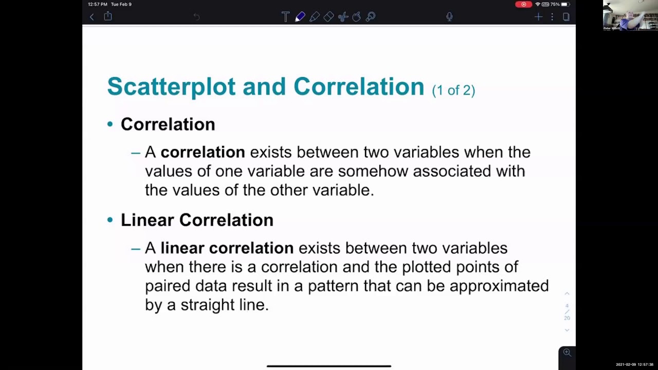 2 4 Scatterplots Correlation And Regression Youtube