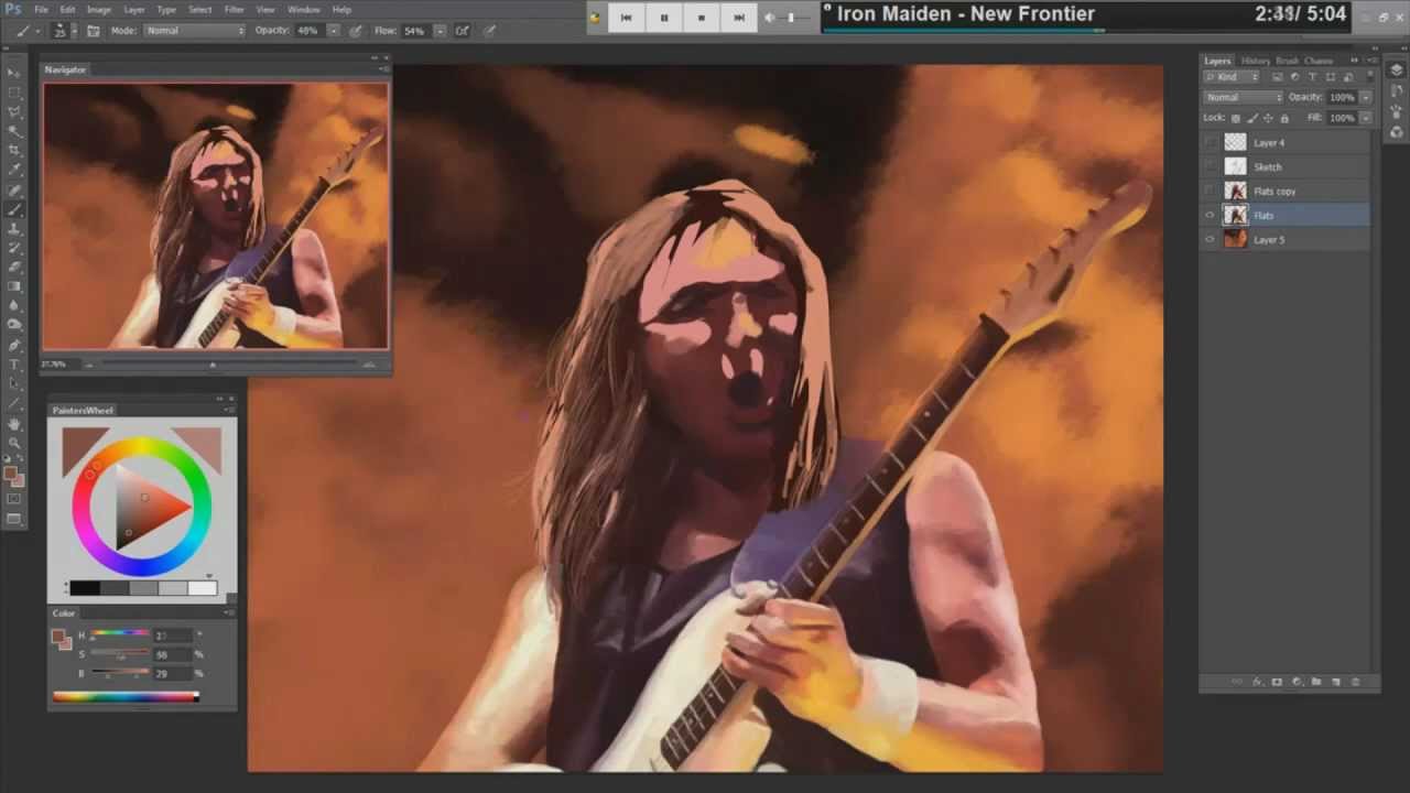 Dave Murray Speed Painting Iron Maiden Youtube