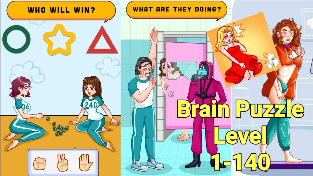 Brain Puzzle Tricky Test Answers All Levels Level 1 140 Youtube