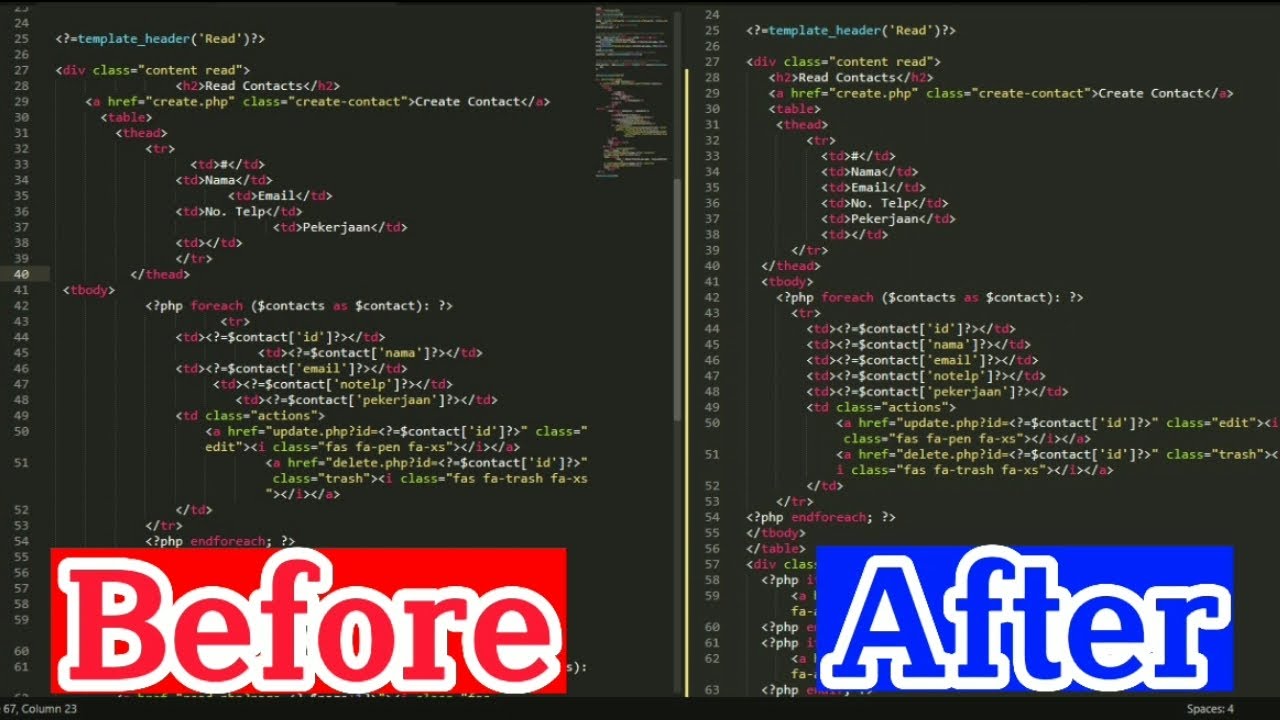Merapihkan Struktur Codingan Otomatis In Sublime Text Youtube