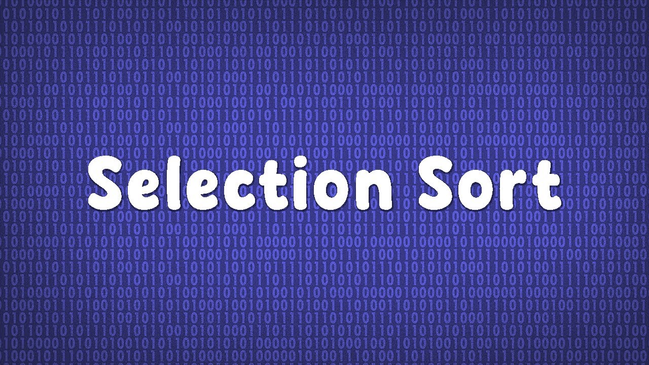 Selection Sort In C Youtube