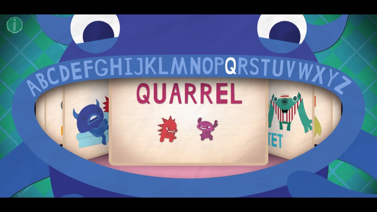 Letter Q Quarrel Endless Alphabet A To Z Originator Games Youtube