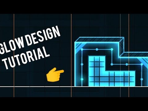 Glow Block Design Tutorial Geometry Dash Gd Blockdesign Youtube