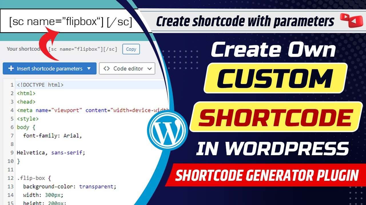 How To Create Own Custom Shortcode In Wordpress Create Shortcode With