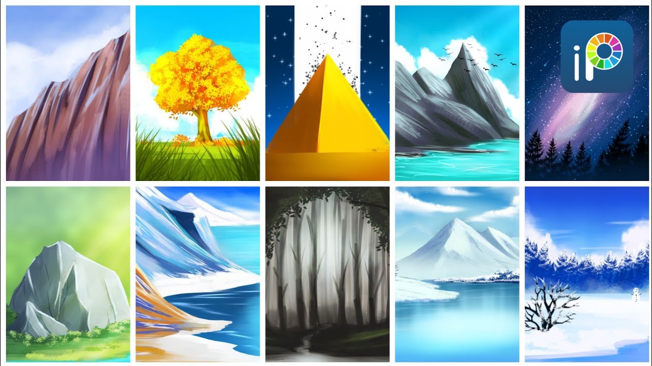 гђђibispaintгђ Background Speedpaints рџћёгђђcompilationгђ 04 Youtube