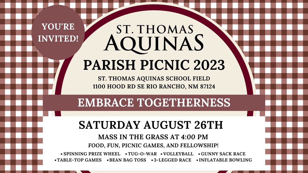 2023 Parish Picnic Invite Youtube