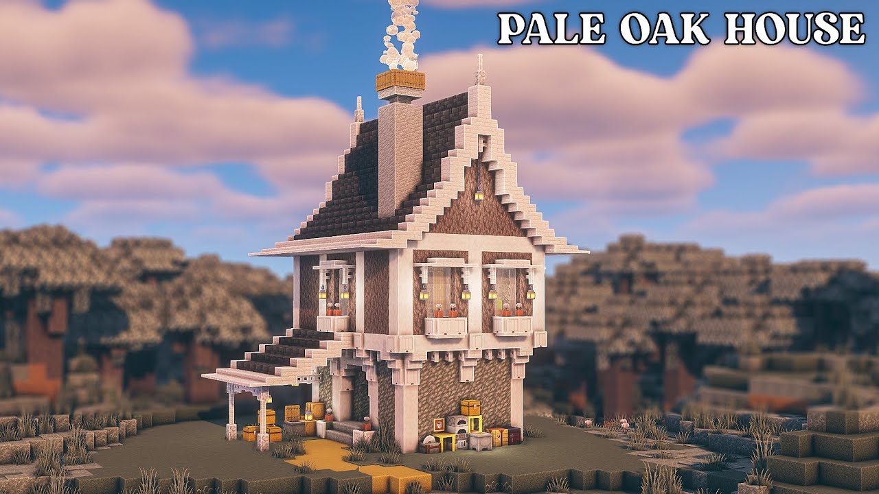 How To Build A Pale Oak House In Minecraft 1 21 1 Minecraft