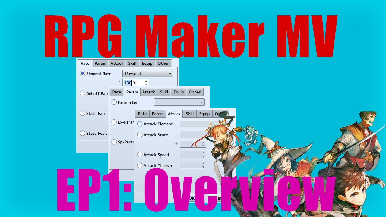 Rpg Maker Mv Tutorial Ep 5 Traits Youtube