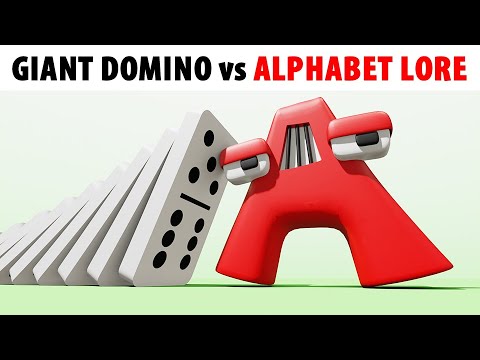 Giant Domino Vs Alphabet Lore Youtube