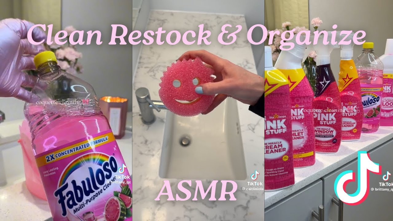 Satisfying Cleaning Organizing Restocking Tiktoks Asmr Pt 4 Youtube