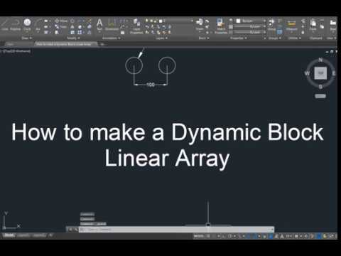 Autocad How To Make A Dynamic Block Linear Array Youtube