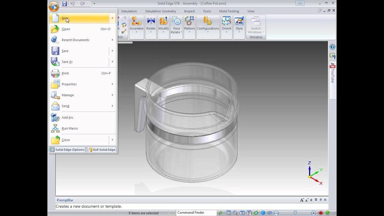 Solid Edge St6 Assembly Configurations Youtube