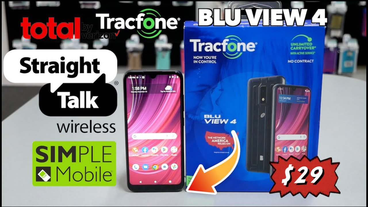 Blu View 4 Unboxing Review Straight Talk Simple Mobile Total By