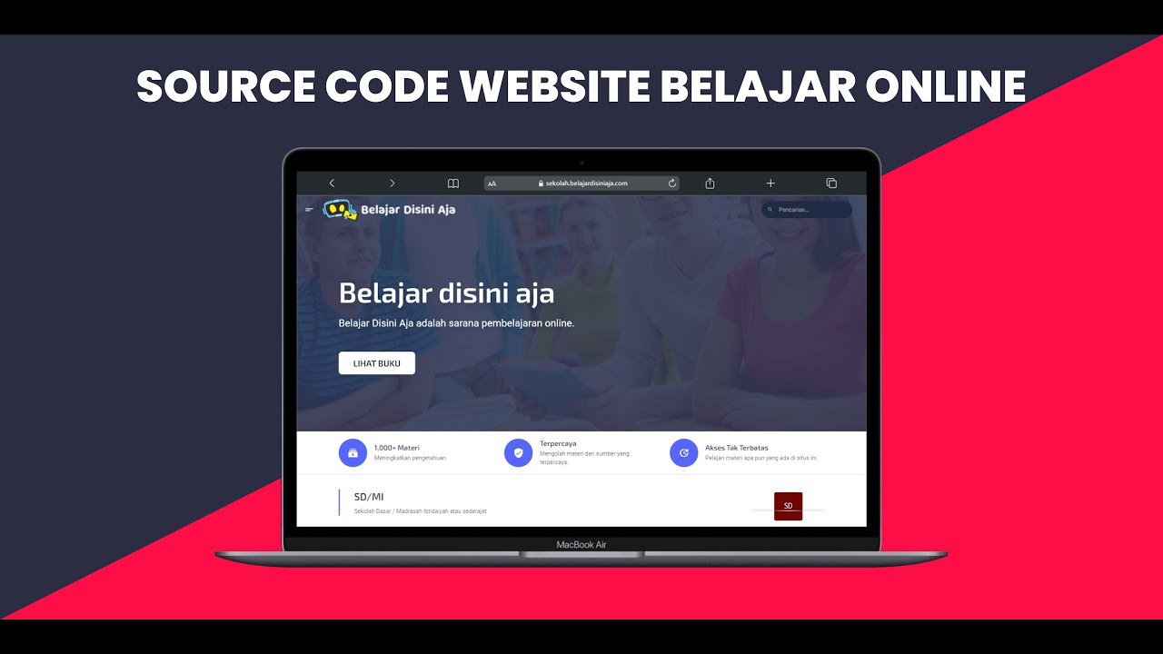 Source Code Website Lms Learning Management System Menggunakan