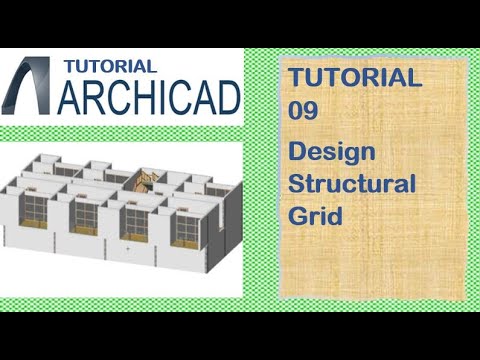 09 Archicad Essentials Tutorial ßë ßëâßê ßï ßêì Design Structural Grid Youtube
