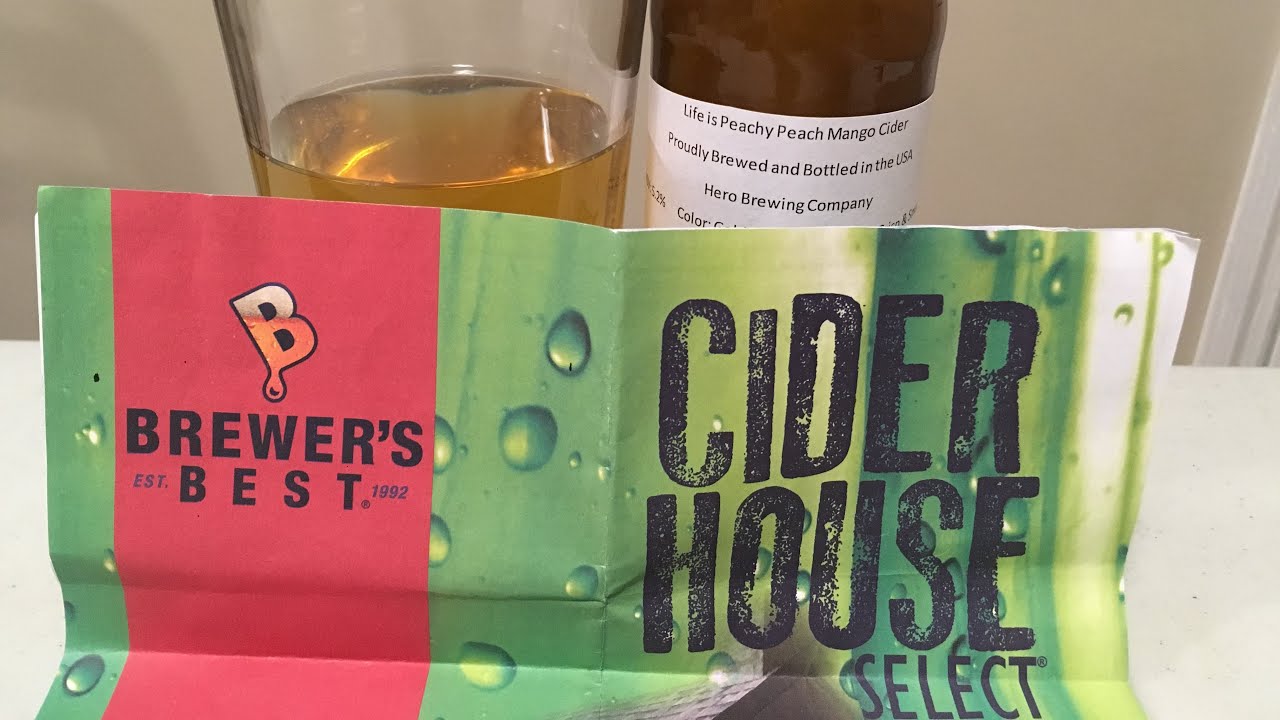 Review Of Brewer S Best Cider House Select Peach Mango Cider Youtube