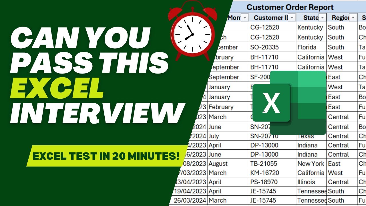 I Took A Real Excel Interview Test Can You Pass It Youtube