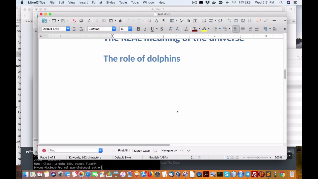 Word Template Python