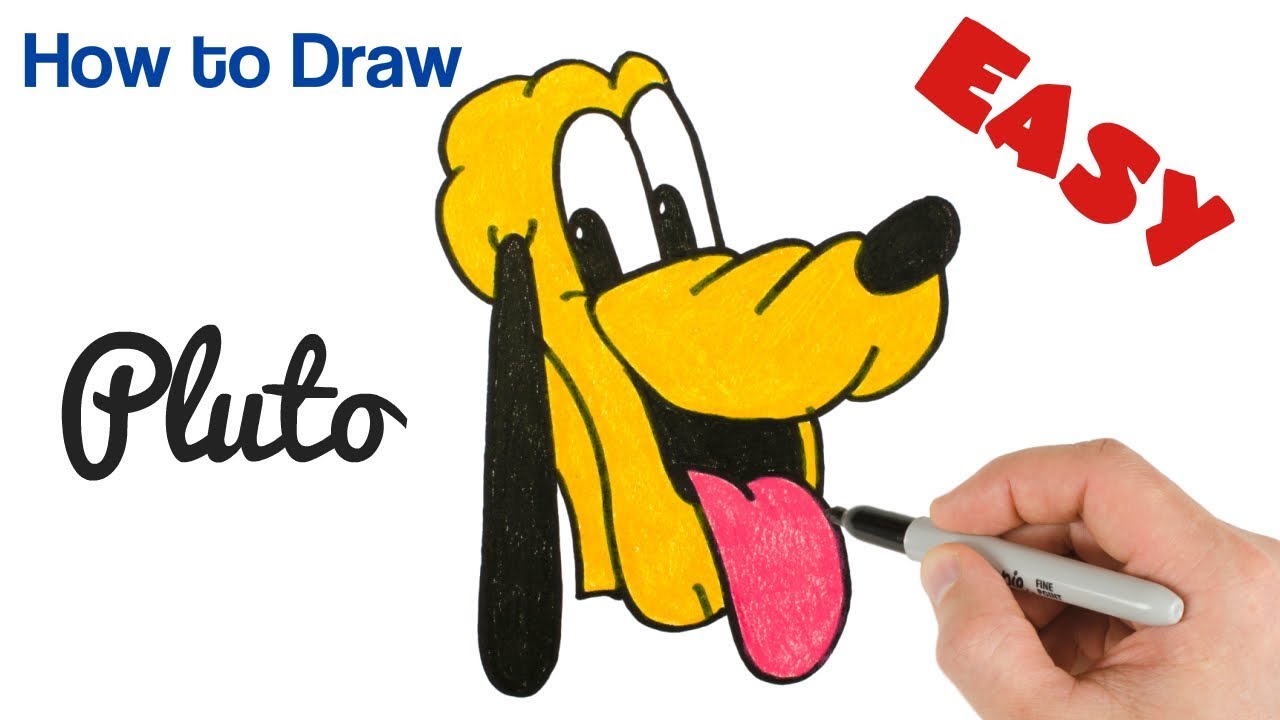 How To Draw Pluto Easy Drawing Tutorials