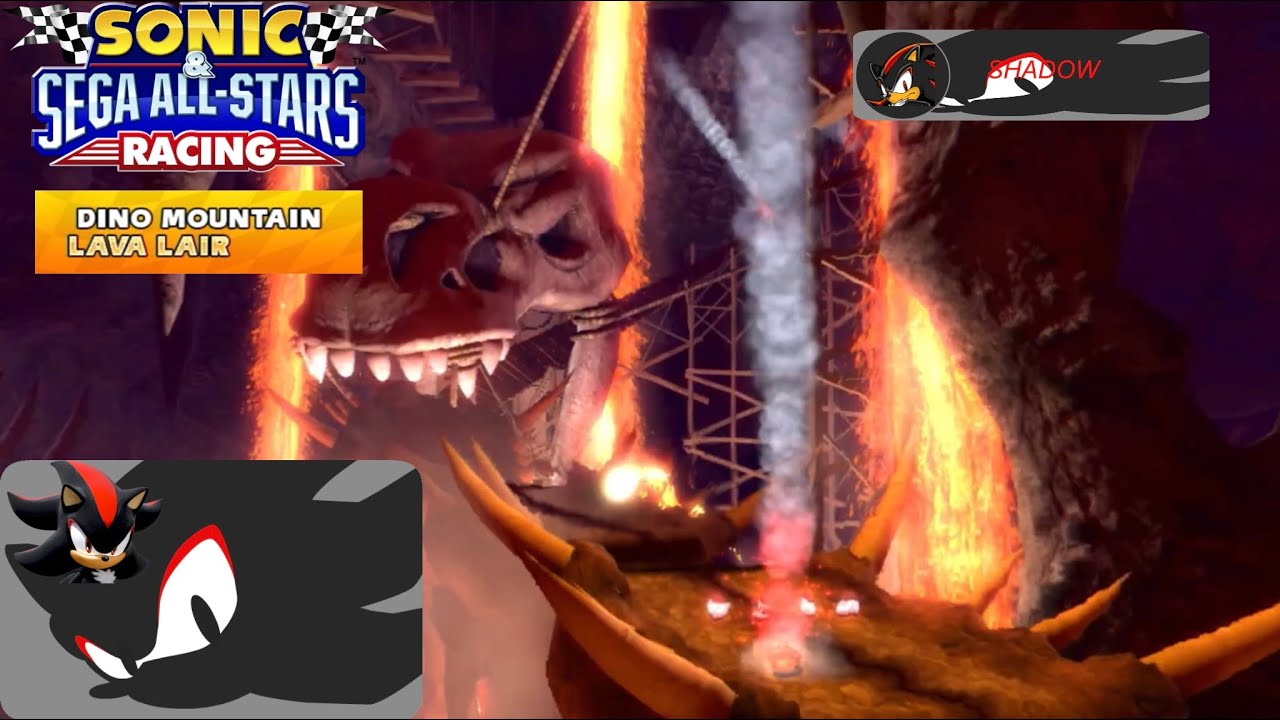 Sonic Sega All Stars Racing Wii Lava Lair Shadow Youtube