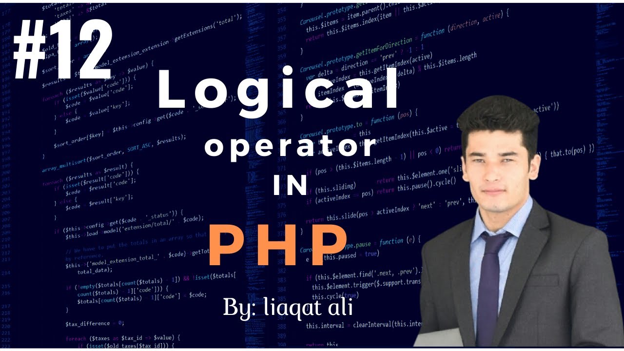 What Is Logical Operators In Php Php Tutorial Youtube