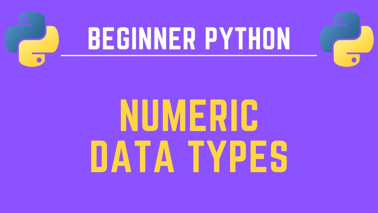 Numeric Data Types In Python Beginner Python Programming Tutorial