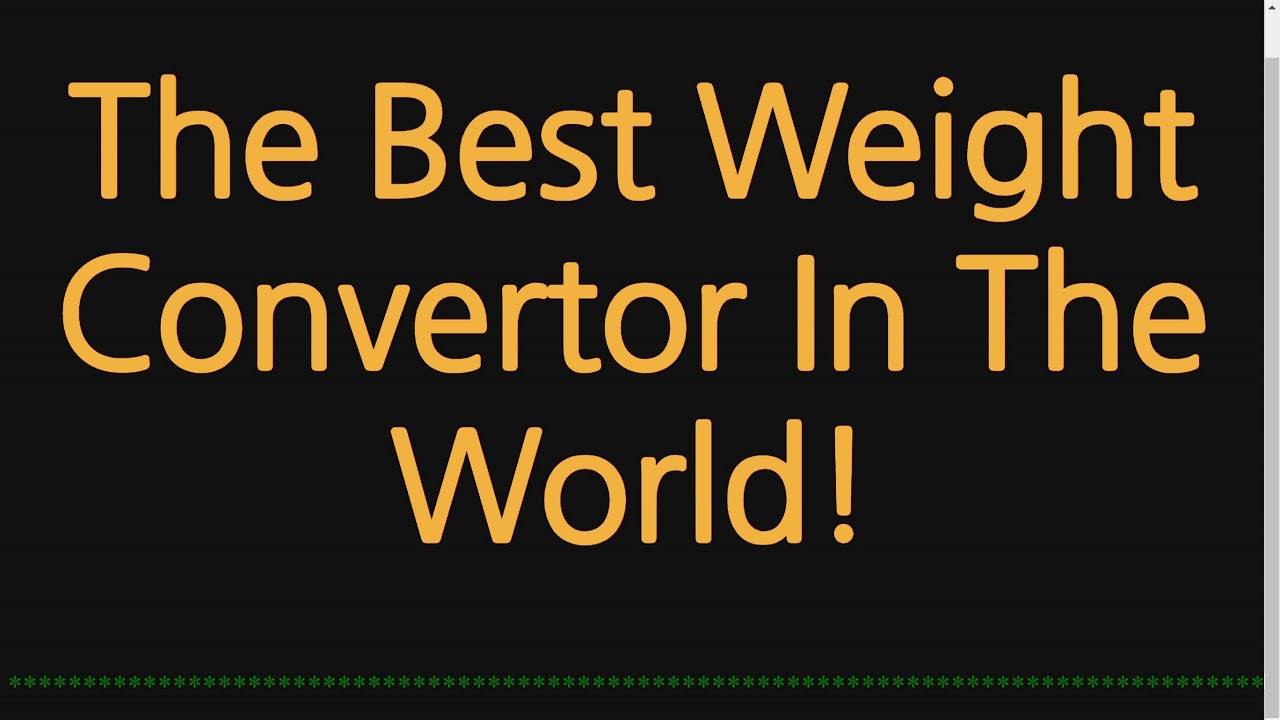 Python Tutorial For Beginners Episode 9 Weight Convertor Youtube