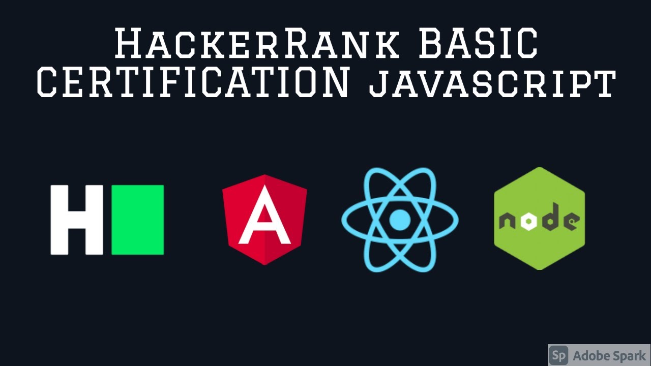 Hackerrank Javascript Basic Certification Youtube