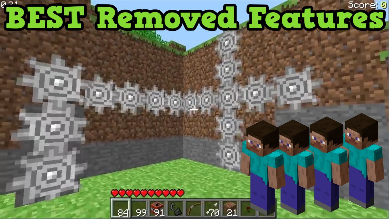 Minecraft Top 5 Best Removed Features Youtube