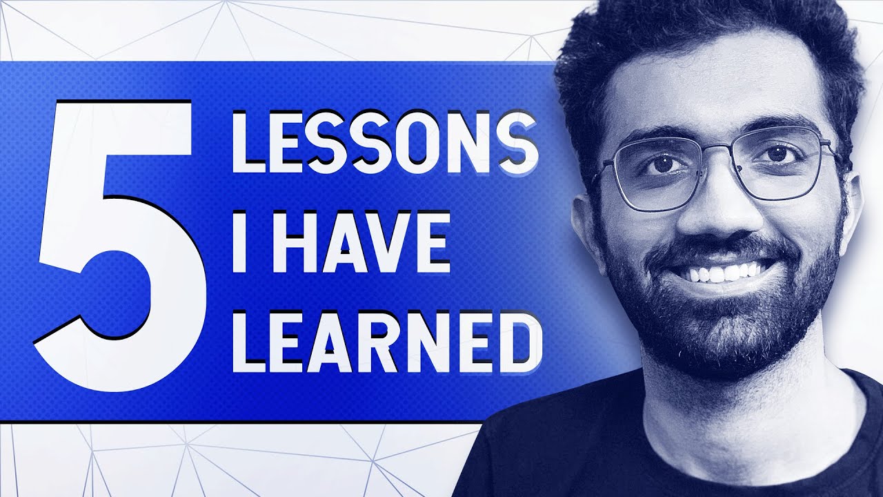 5 Lessons I Learned In 7 Years As A Software Developer Youtube