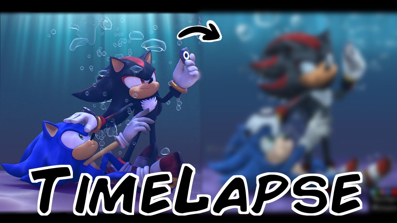 Sonic And Shadow Prime Movie Speedpaint Timelapse Youtube
