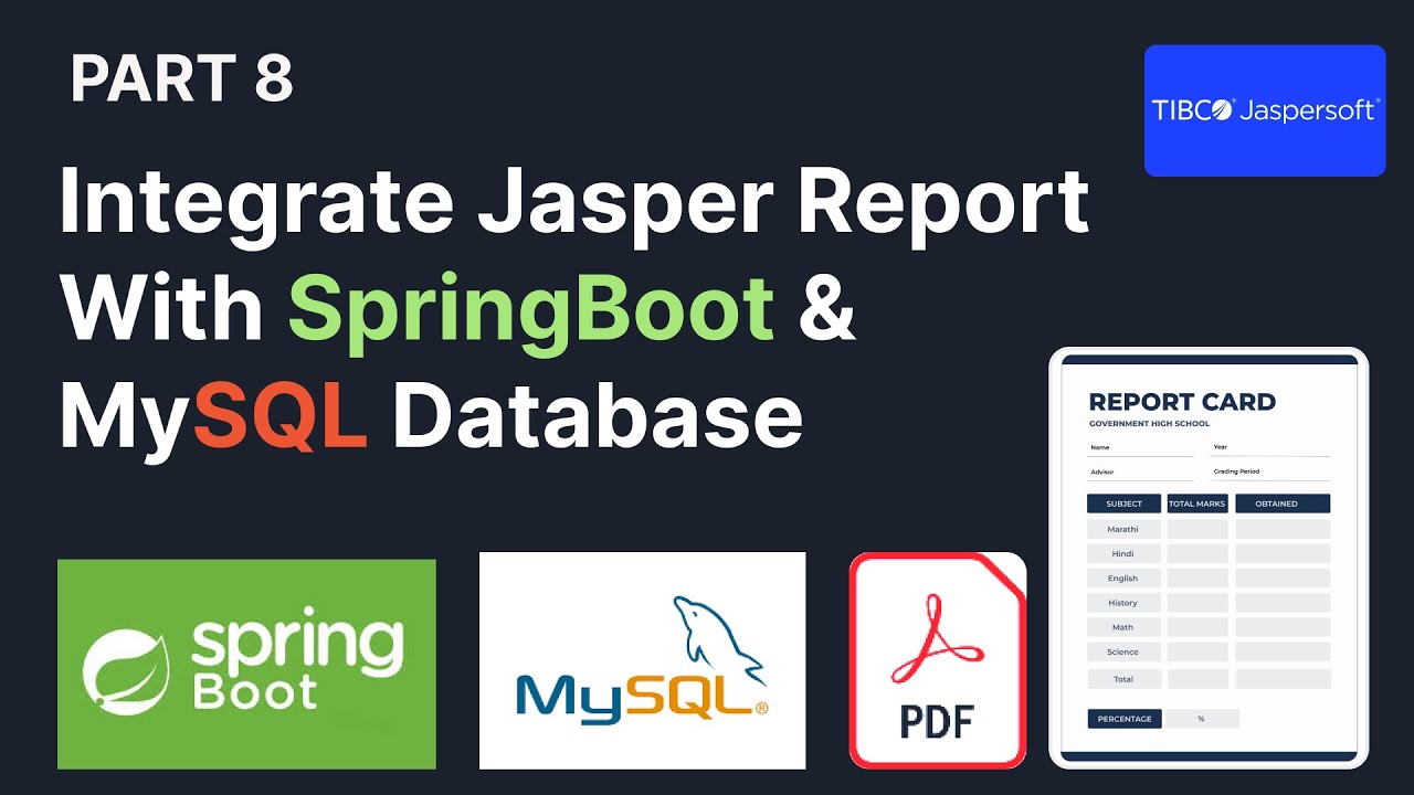 Jasper Report Tutorial Part 8 Integrating Jasper Reports With Spring