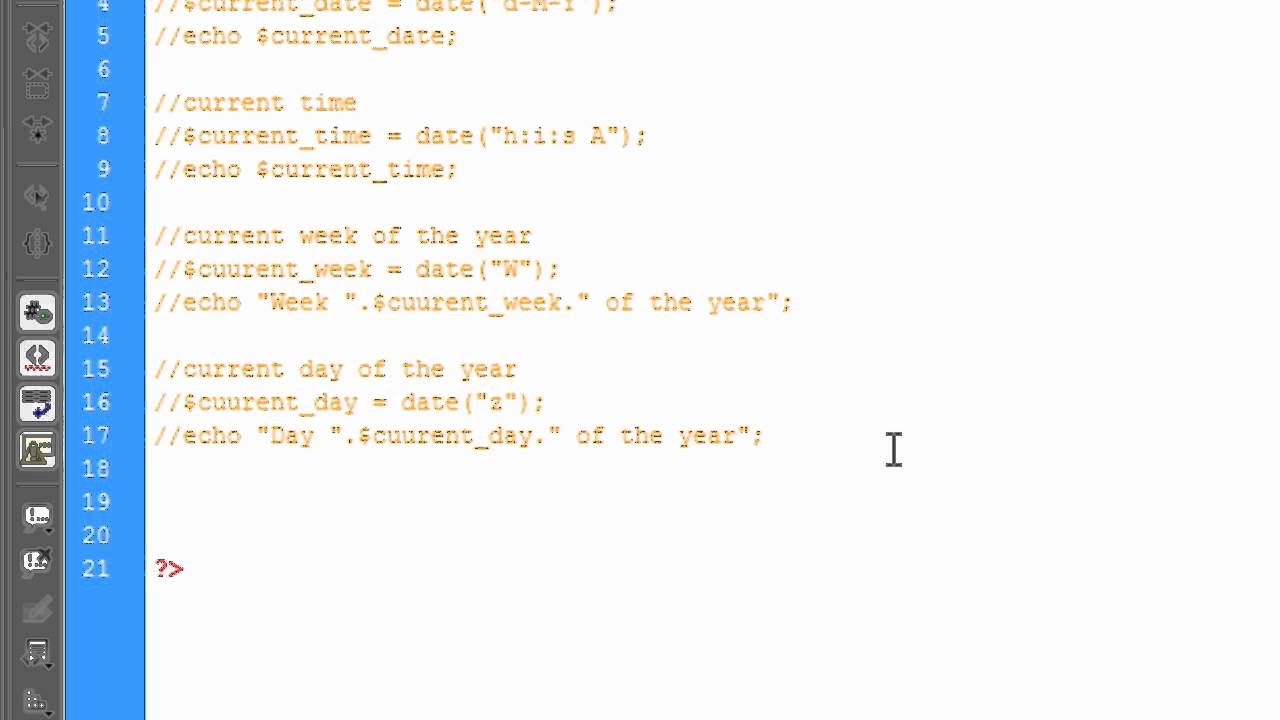 Php Date Function Youtube
