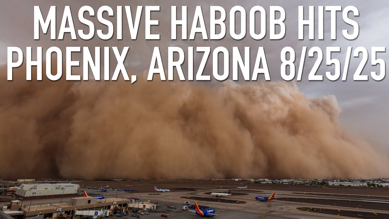 Massive Haboob Hits Phoenix Az August 25th 2025 Youtube