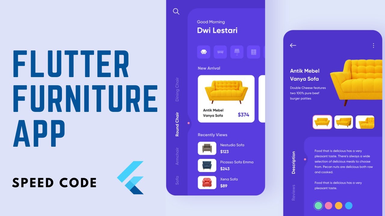 Flutter Ui Furniture Shop App Speed Code With Source Codeрџ ґрџ ґ Youtube
