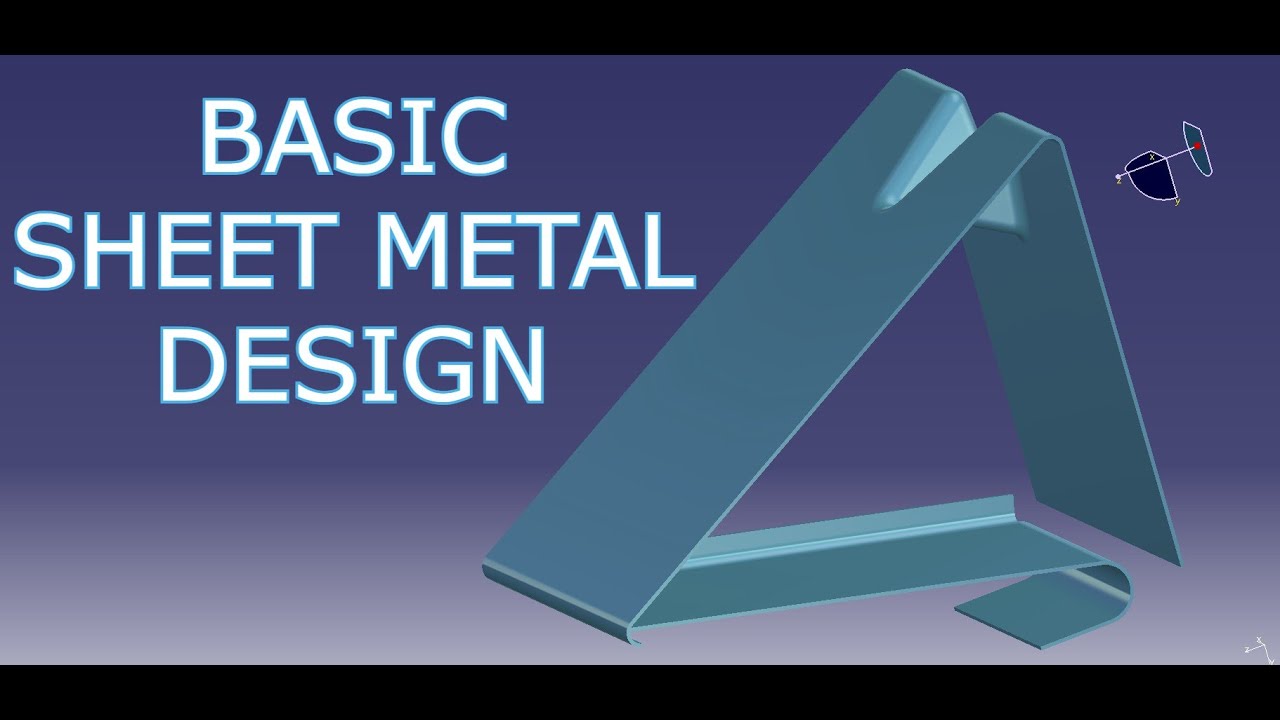 Basic Sheet Metal Design Catia V5 Catialog Youtube