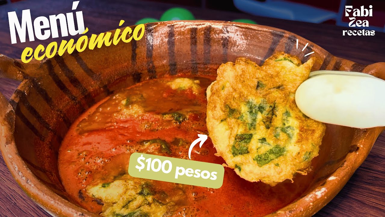 Menú Con 100 Pesos Facil Y Económico Fabi Zea Youtube